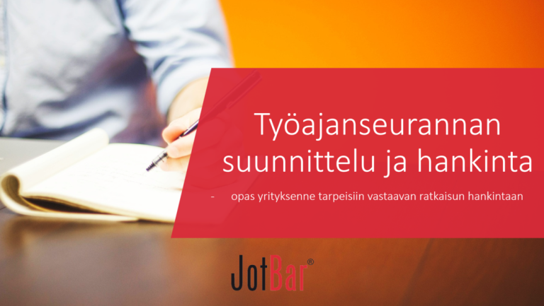 Mobiili työajanseuranta - JotBar