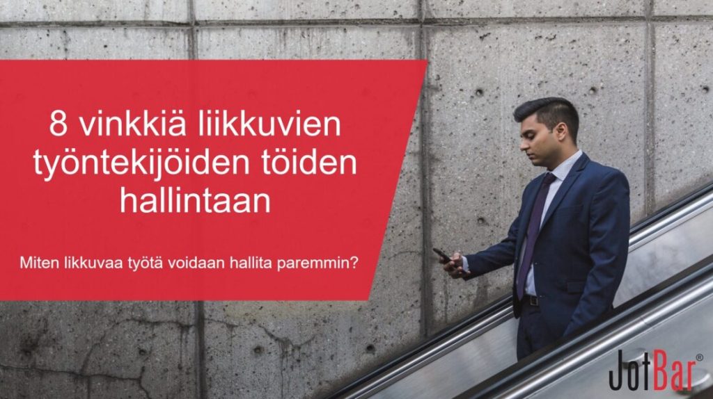 Töiden seuranta - Työaikasovellus- JotBar